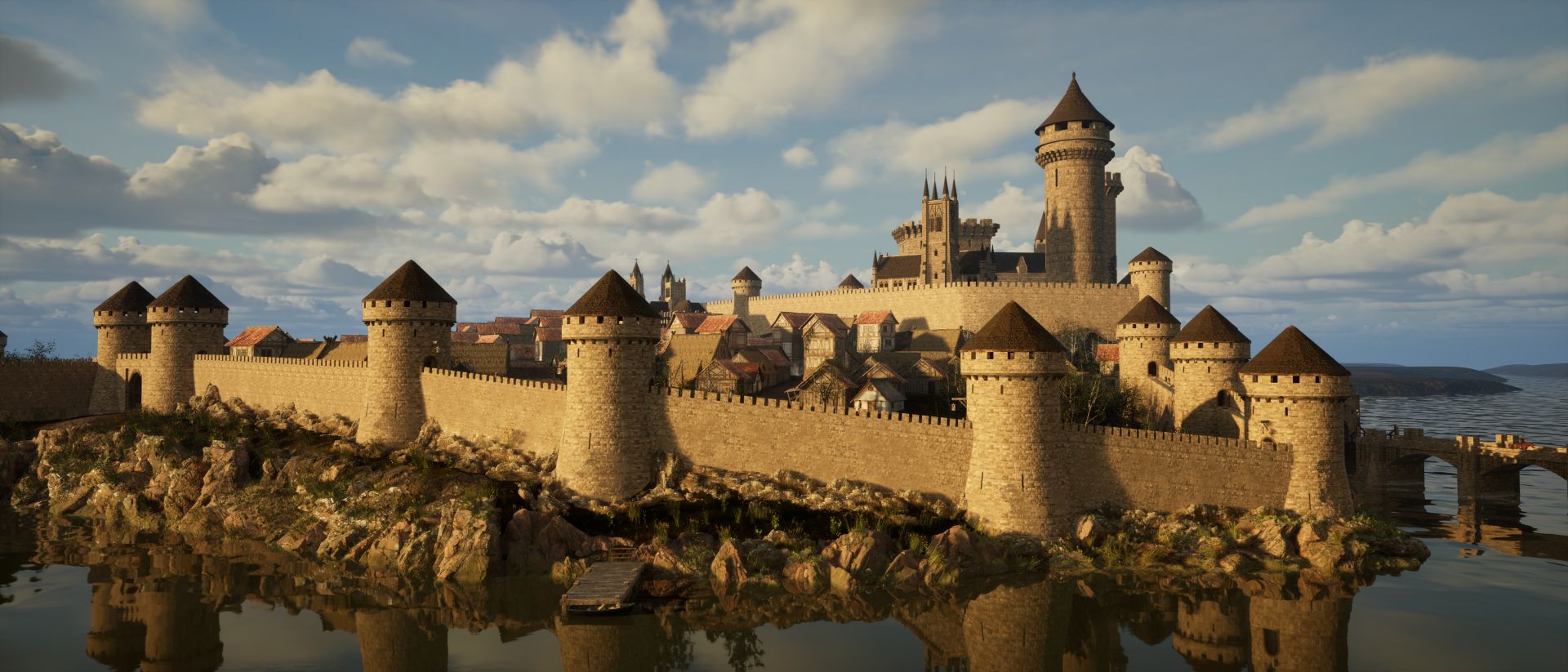 Reconstitution 3D : Le Château de Decize en 1194